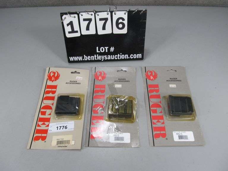 RUGER FIRE ARMS ~ (1) MAG/762 MINI-30 5-ROUND MAGAZINE, (2) MAG-5 MINI ...