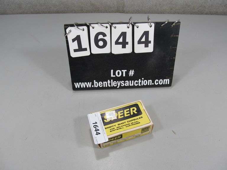 BOX: SPEER EMPTY SHOT CAPSULES - Bentley & Associates, LLC