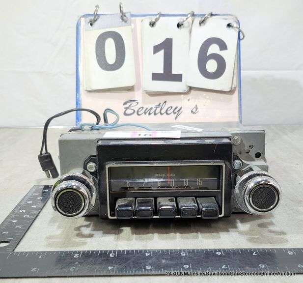 PHILCO VINTAGE FORD CAR RADIO, PART NO: D3DA-18806 - Bentley ...