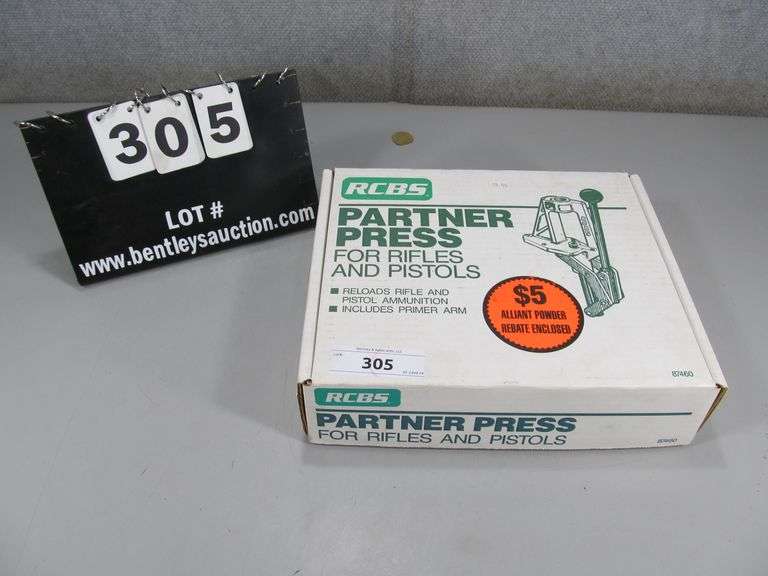 RCBS PARTNER PRESS FOR RIFLES & PISTOLS - Bentley & Associates, LLC