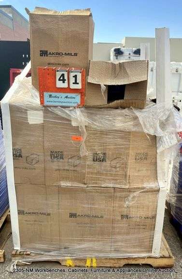 PALLET: CLEAR PLASTIC STACKABLE BINS - Bentley & Associates, LLC
