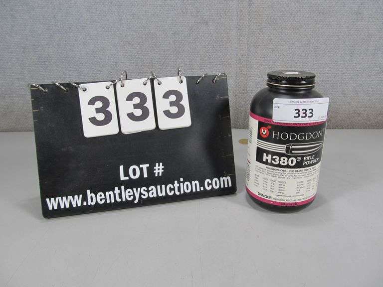 BOTTLE: HODGDON H380 RIFLE POWDER, 1 LB - Bentley & Associates, LLC