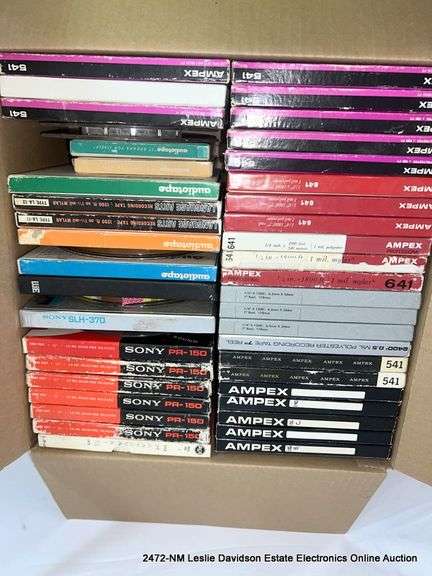 BOX: ASSORTED REEL TO REEL TAPES - Bentley & Associates, LLC