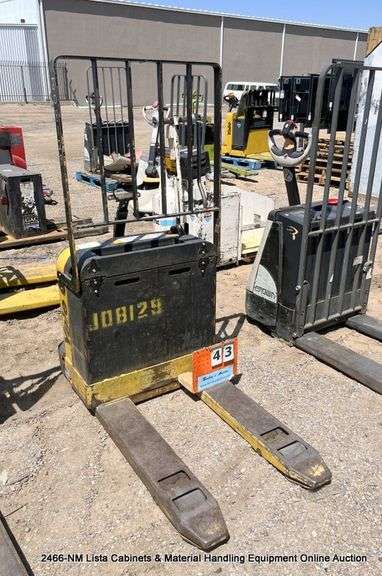 YALE UNKNOWN MODEL ELECTRIC PALLET JACK, KEY, 36" FORK **NO BATTERY, NO ...