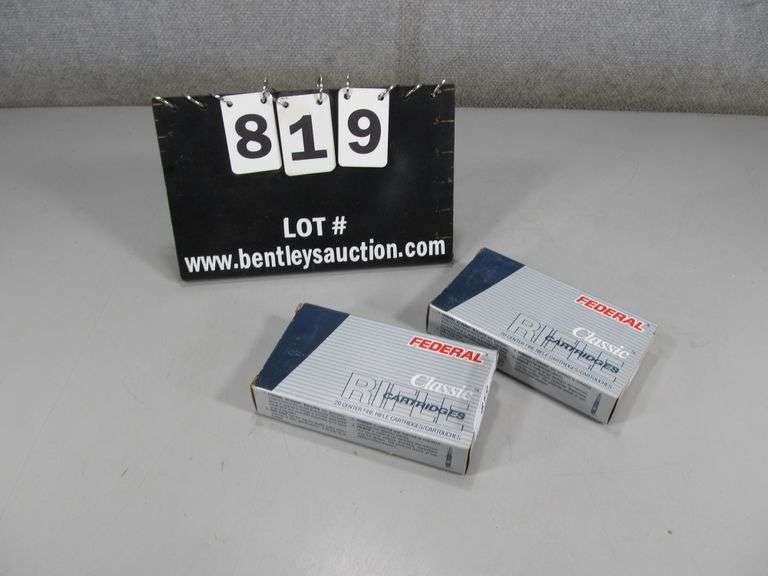 BOXES: FEDERAL CLASSIC 7MM MAUSER RIFLE HI-SHOK, SOFT POINT, CARTRIDGES ...