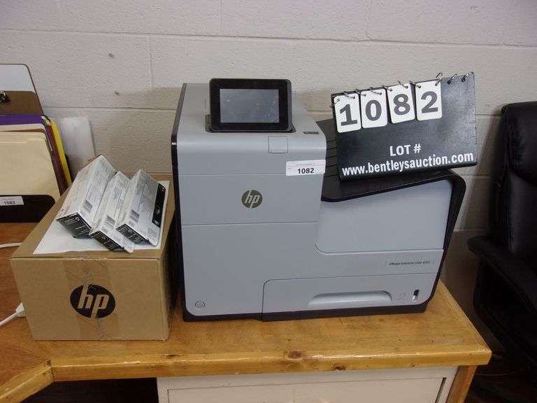 HP OFFICEJET ENTERPRISE COLOR X555 PRINTER STATION W/ EXTRA INK ...