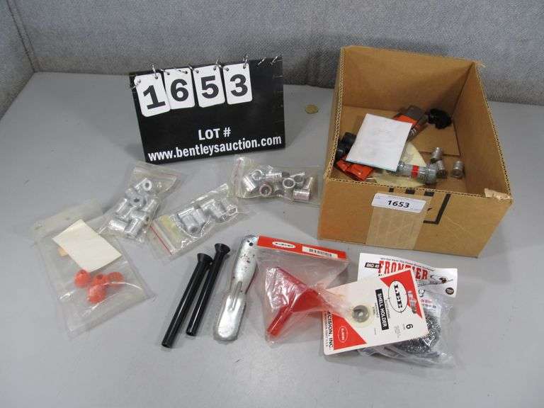 BOX: POWDER FUNNEL, LEE SHELL HOLDER, FRONTIER METAL CLEANER, BLACK ...