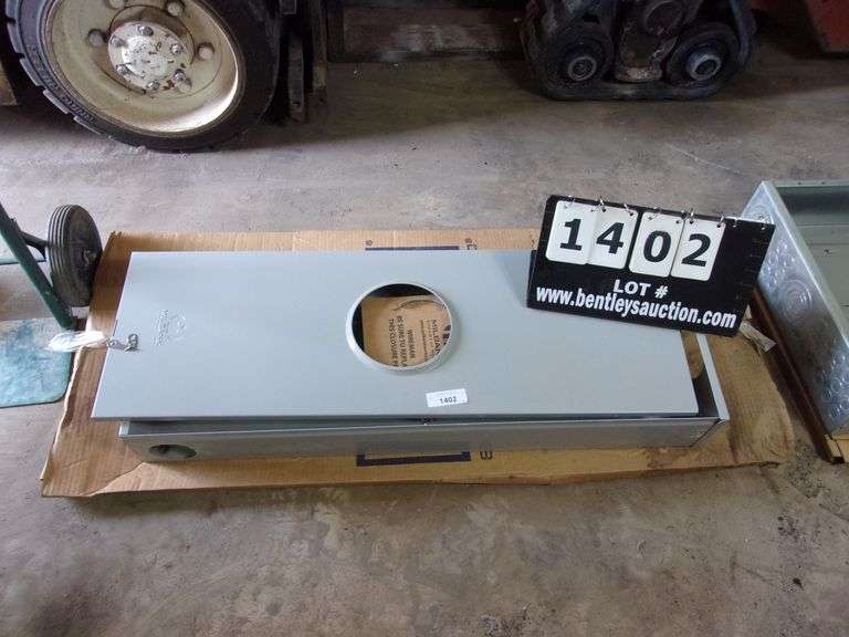 LOT: MILBANK MFG. METER ELECTRICAL BOX & SQUARE D ELECTRICAL PANEL FACE ...