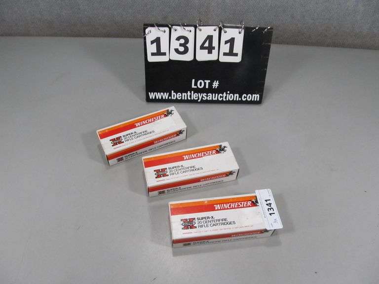 WINCHESTER 222 REMINGTON 55 GR FULL METAL CASE SUPER-X CENTERFIRE RIFLE ...