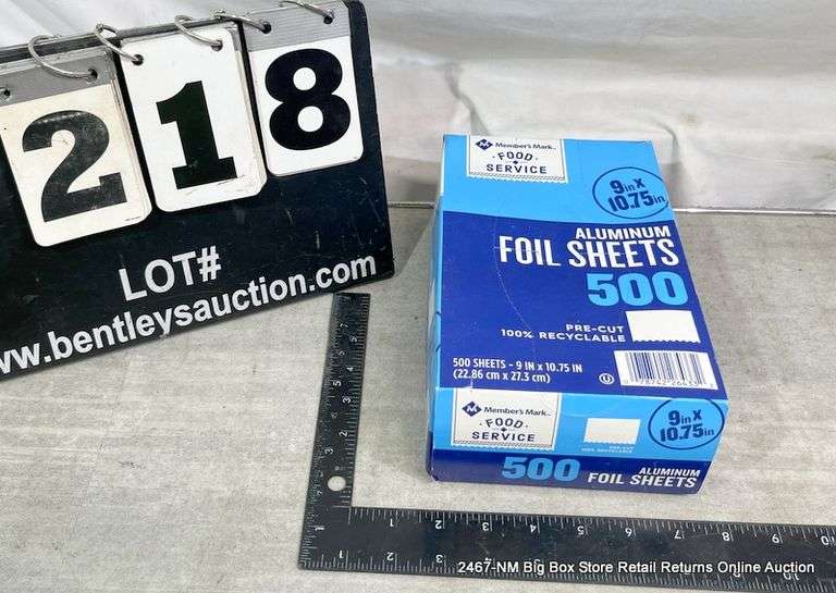 MEMBER'S MARK 500 ALUMINUM SHEETS - Bentley & Associates, LLC