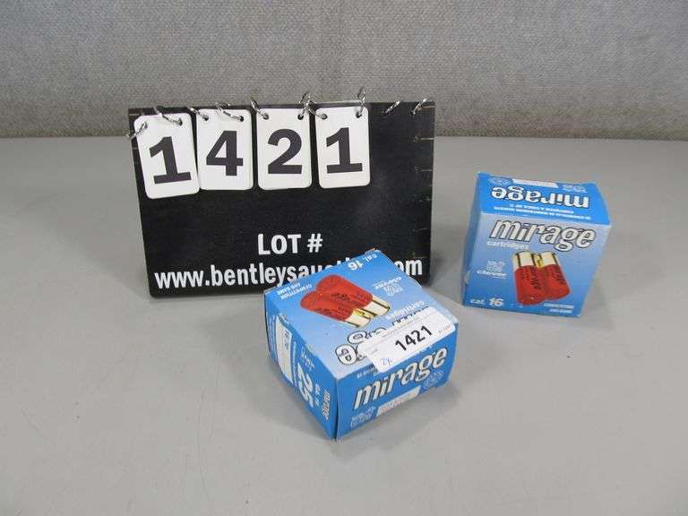 BOXES: MIRAGE 16 GAUGE SHOTGUN SHOTSHELLS, DOVE & QUAIL, 2-3/4 X 1-1/8 ...