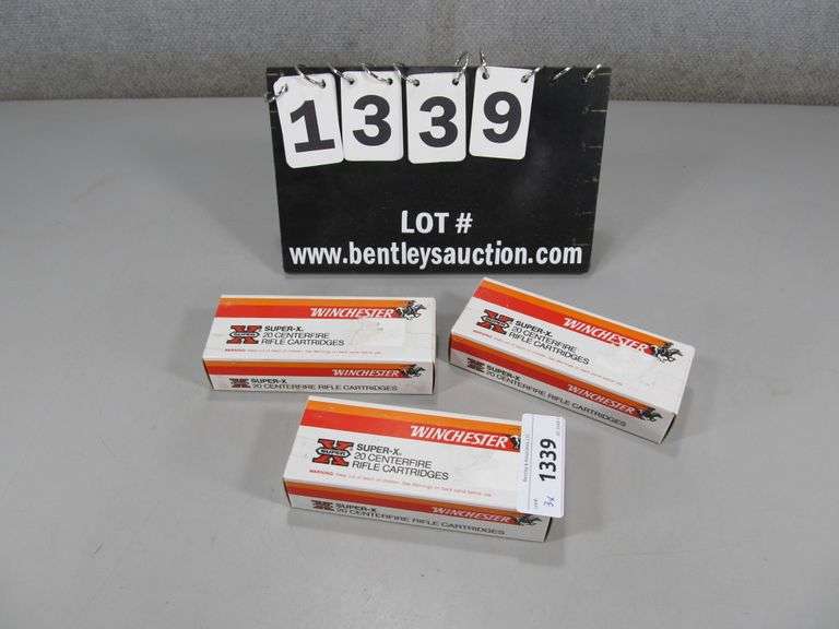 WINCHESTER 222 REMINGTON 55 GR FULL METAL CASE SUPER-X CENTERFIRE RIFLE ...