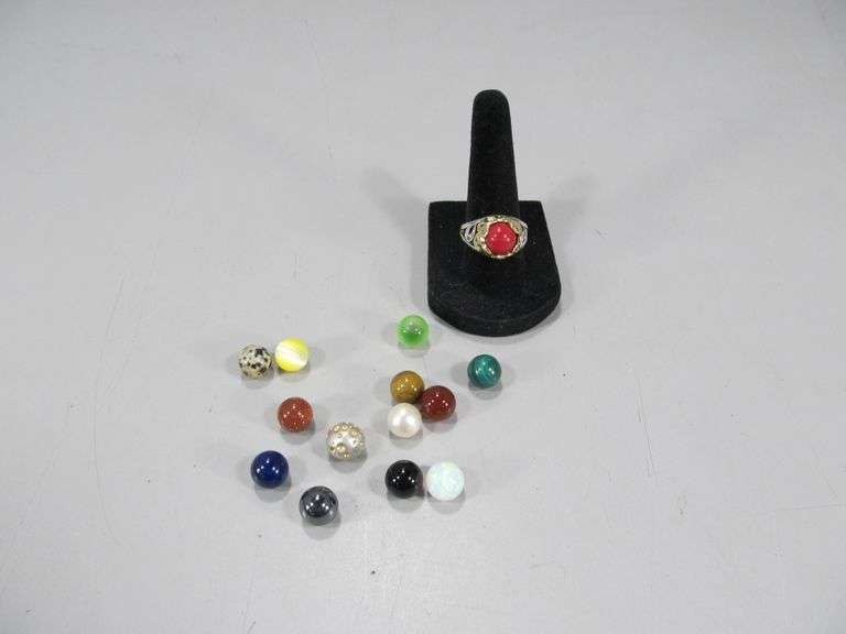 WOMEN'S ORBIS RING, SIZE: 8.5, 14 COLORFUL BALLS - (RING UNMARKED ...