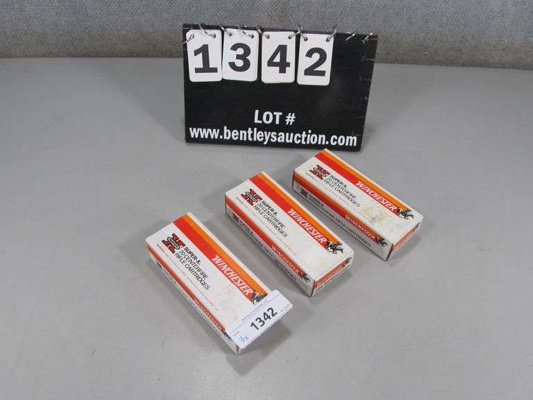 WINCHESTER 222 REMINGTON 55 GR FULL METAL CASE SUPER-X CENTERFIRE RIFLE ...