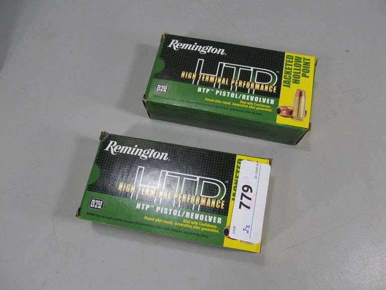 BOXES: REMINGTON HIGH TERMINAL PERFORMANCE PISTOL/REVOLVER BULLETS ...