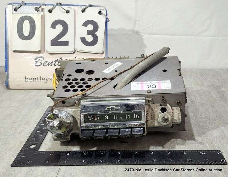 VINTAGE CAR RADIO CHEVY STRAIGHT LINE TUNING - Bentley & Associates, LLC
