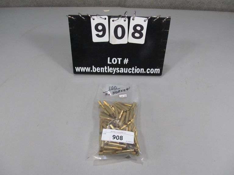 BAG: W-W SUPER 22 HORNET BRASS RIFLE SHELLS - 100 IN BAG - Bentley ...