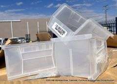 PALLET: CLEAR PLASTIC STACKABLE BINS - Bentley & Associates, LLC