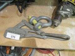 LOT (2): 3/4 TON LIFTING SHACKLE & CABLE CRIMP WIRE PULLER - Bentley ...