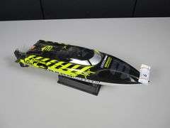 ATOMIK RC BARBWIRE 3 RTR BRUSHLESS RC BOAT W/ REMOTE, BATTERY, CHARGER ...
