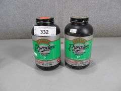 BOTTLES: HODGDON PYRODEX MUZZLELOADING PROPELLANT - "P"/FFFG 16 OZ ...