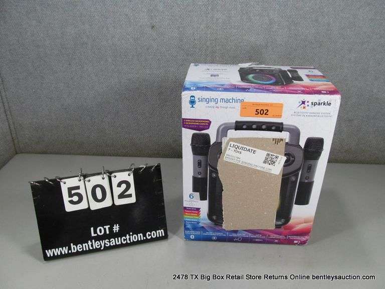 SINGING MACHINE SPARKLE BLUETOOTH KARAOKE MACHINE - Bentley ...