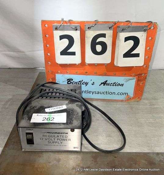 MICRONTA REGULATED 12V POWER SUPPLY - Bentley & Associates, LLC
