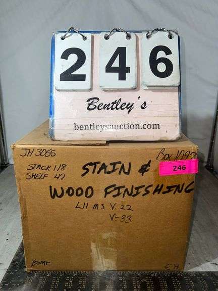 BOX: ASSORTED PAINT, STAIN - Bentley & Associates, LLC