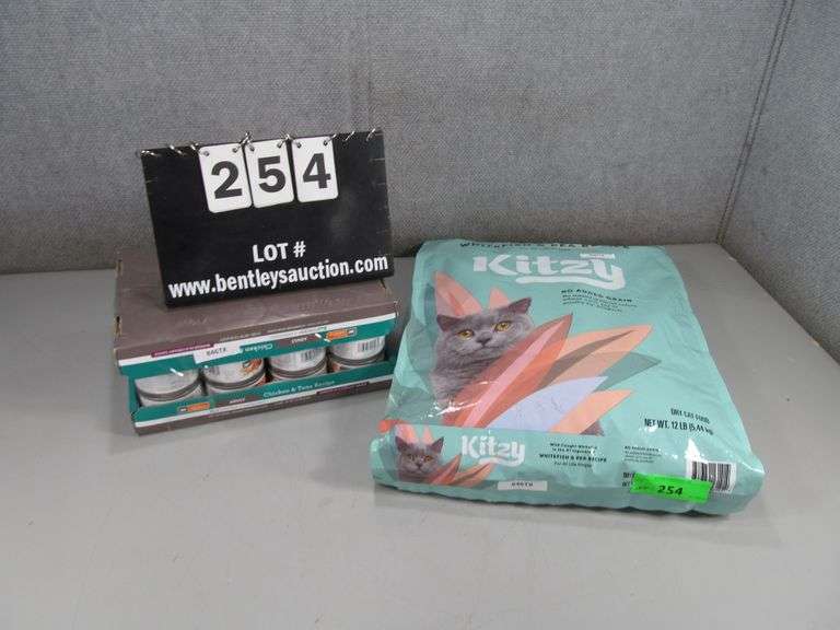 LOT: KITZY BAGGED CAT FOOD & SIMPLY NOURISH CANNED CAT FOOD - Bentley ...