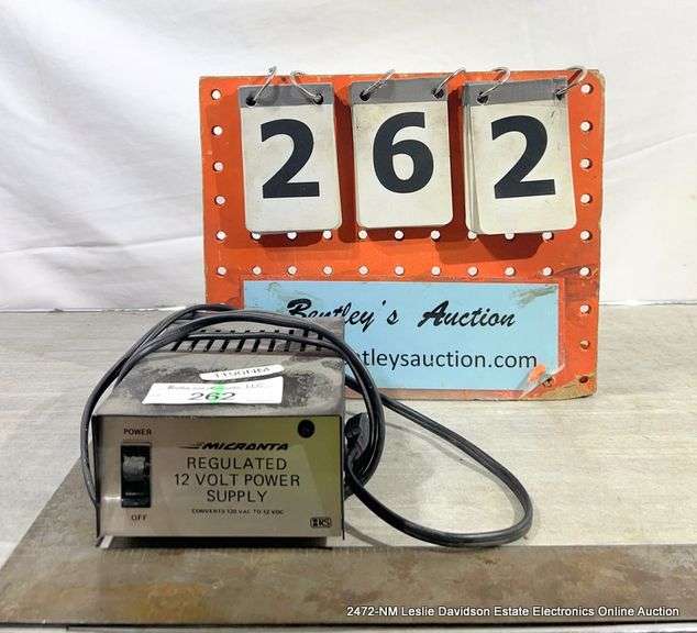 MICRONTA REGULATED 12V POWER SUPPLY - Bentley & Associates, LLC