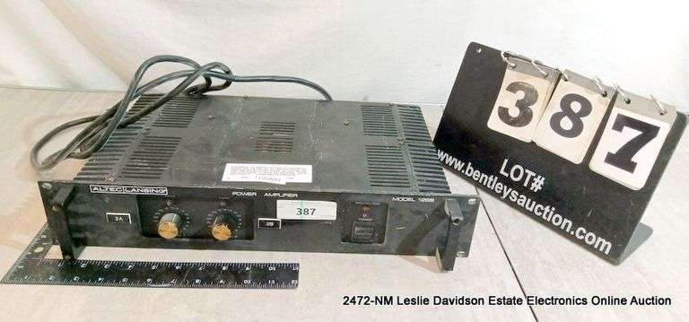 ALTEC LANSING POWER AMPLIFIER MODEL 1268 - Bentley & Associates, LLC