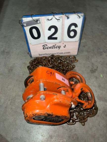 TIGER CHAIN BLOCK - 1-TON - Bentley & Associates, LLC