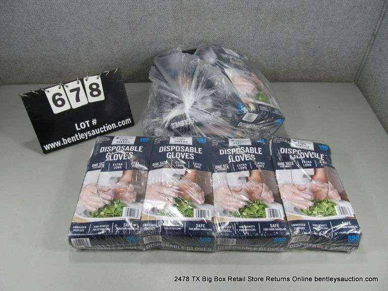 3 BOXES: MEMBER'S MARK DISPOSABLE GLOVES, 500 PER BOX - Bentley ...