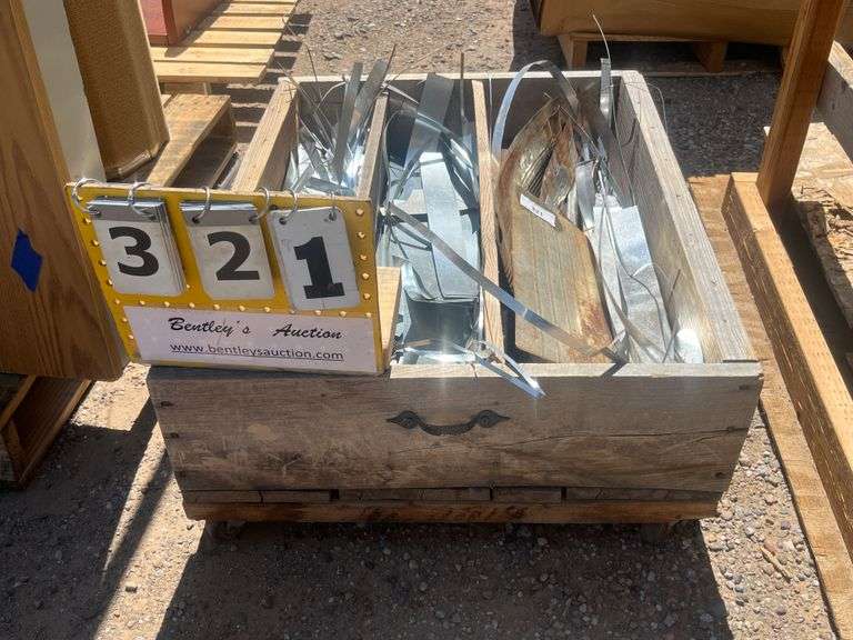 WOOD BOX OF SCRAP ALUMINUM - Bentley & Associates, LLC