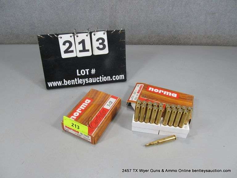 NORMA 7X57 150 GRAIN SOFT POINT AMMO - (2) BOXES OF 20 ROUNDS (2X MONEY ...