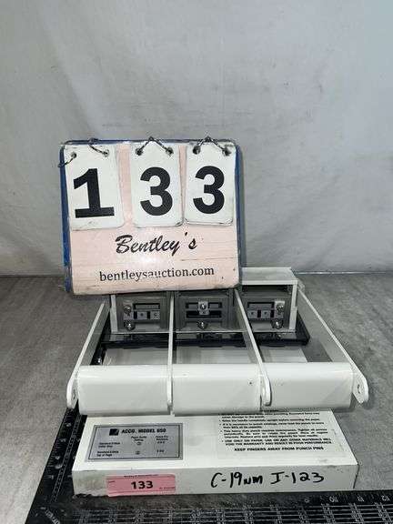 ACCO MODEL 650 LETTER PUNCH MACHINE - Bentley & Associates, LLC