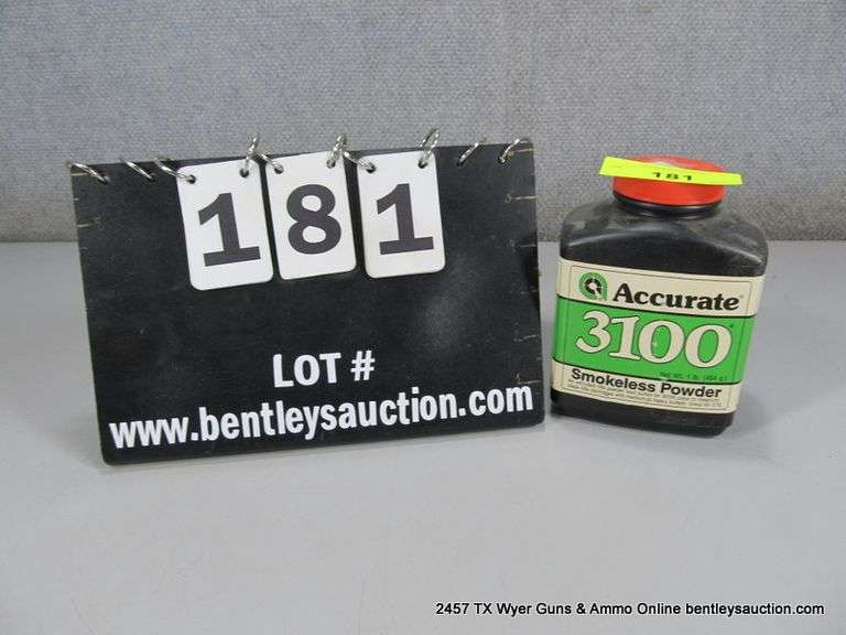 ACCURATE 3100 SMOKELESS RIFLE POWDER - 1# BOTTLE - Bentley & Associates ...