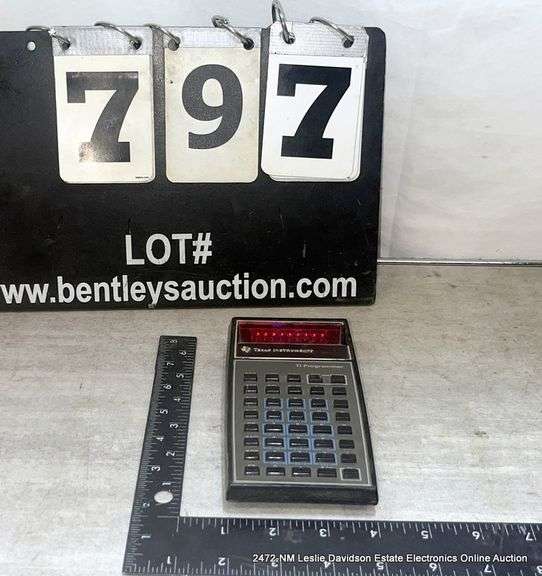 TI PROGRAMMER ATA 3878 CALCULATOR - Bentley & Associates, LLC