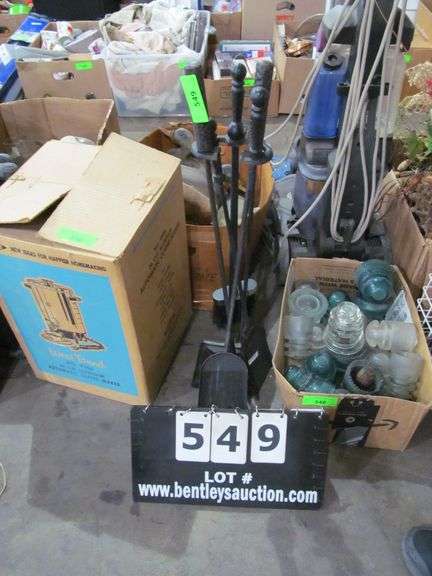 BLACK CAST IRON FIREPLACE ASH SET - Bentley & Associates, LLC