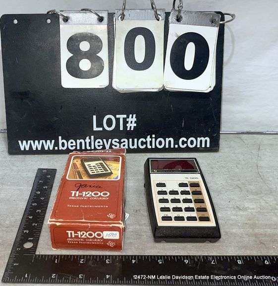 TI 1200 ELECTRONIC CALCULATOR - Bentley & Associates, LLC
