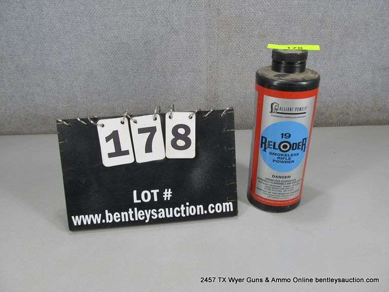 ALLIANT POWDER 19 RELOADER SMOKELESS RIFLE POWDER - 1# BOTTLE - Bentley ...