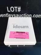 CASTERED SHIPPING CONTAINER W/ IDEUM PRESENTER MONITOR & CASTERED STAND ...