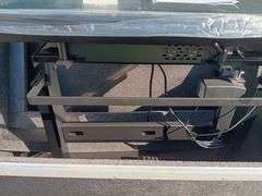 CASTERED SHIPPING CONTAINER W/ IDEUM PRESENTER MONITOR & CASTERED STAND ...