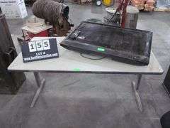 HERMAN MILLER ALUMINUM BASE 5' OFFICE COMPUTER TABLE - Bentley ...