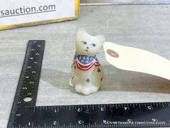 FENTON ART GLASS HAND PAINTED SIGNED KITTY SPANGLED DESIGN DISPLAY ...