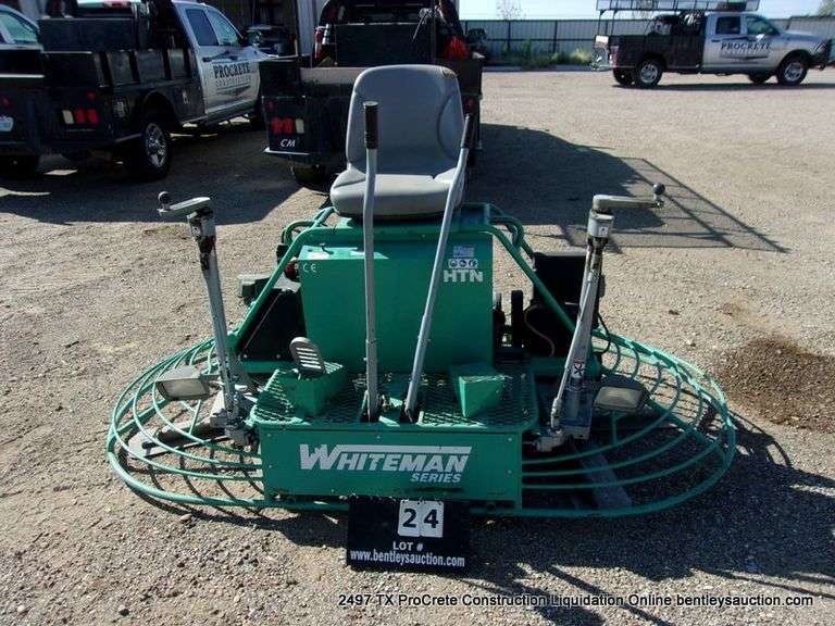 WHITMAN MULTIQUIP SERIES HTN MECHANICAL RIDER TROWELS, HTN27KTCSL, S/N ...
