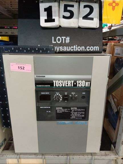 TOSHIBA TOSVERT - 130H1 TRANSISTOR INVERTER 460 VOLT/3 PHASE - Bentley ...
