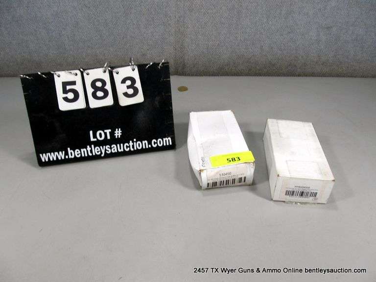 BOXES: BULLETS (1) .504 500 GRAIN LEAD CAP BULLETS, (1) 50-450 480 ...