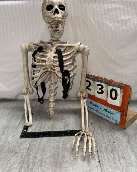 HALF SKELETON DECORATION - MISSING ONE HAND - Bentley & Associates, LLC