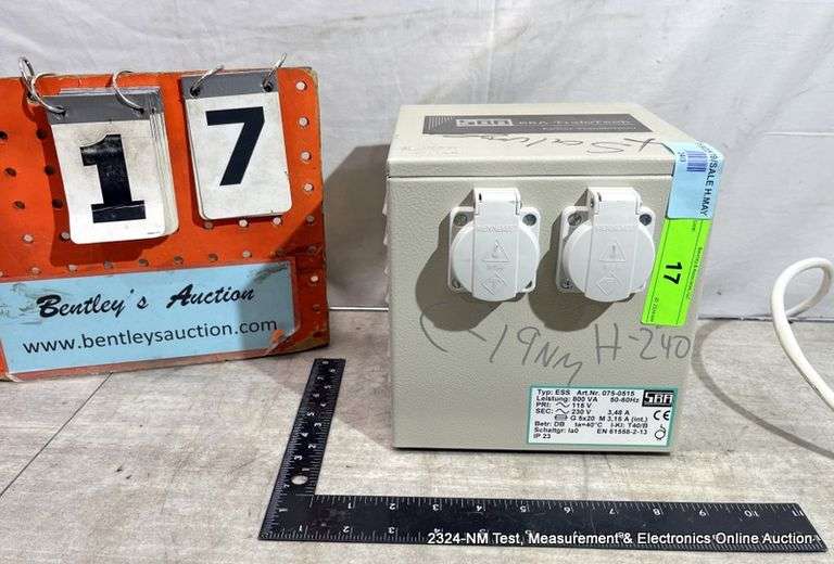 SBA-TRAFOTECH ESS 075-0515 POWER TRANSFORMER - Bentley & Associates, LLC